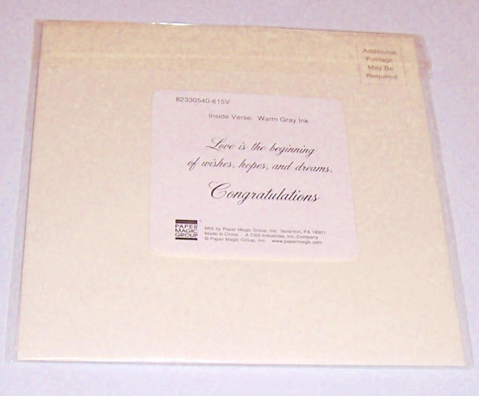 Wedding Love Card 3D Paper Magic Group New | eBay