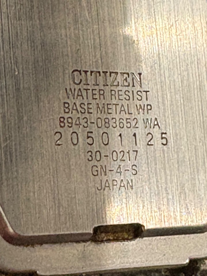 Vtg Mens Citizen 8943 Jet Boy Robot Face Digi-Ana Watch & Orig Band ...