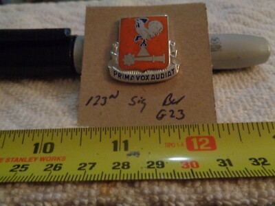 123rd Signal Battalion G23 Unit Crest, DI, DUI (DRAW#M9) | eBay