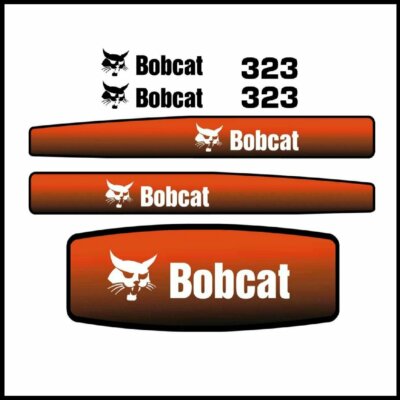 Bobcat 323 Sticker Decal Kit for Mini Excavator | eBay