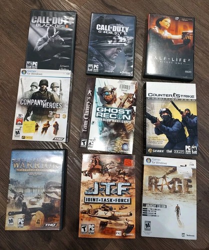 Vintage War-Stragety PC Computer Game CDROM Lot Of 9 Assorted Mature ...