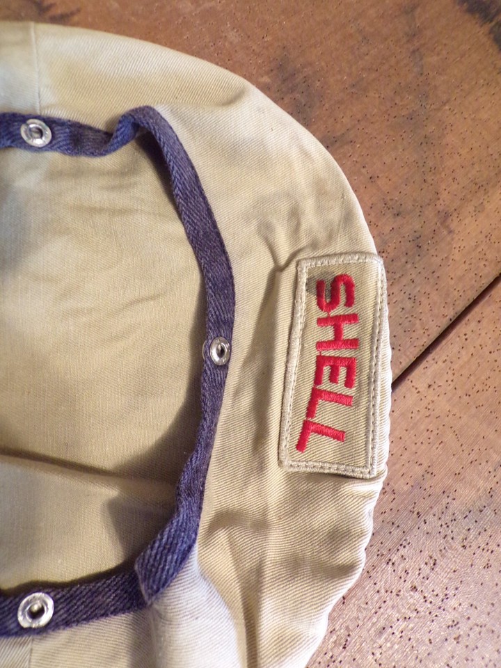 Vintage Shell Oil Gas Service Station Attendant Hat/Cap Cover | eBay