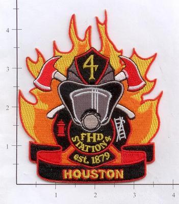 Texas - Houston Station 4 TX Fire Dept Patch | eBay