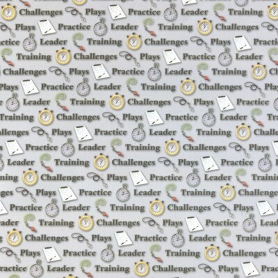 Coach Words, sports scrapbook paper - Scrappin Sports - 269 | eBay