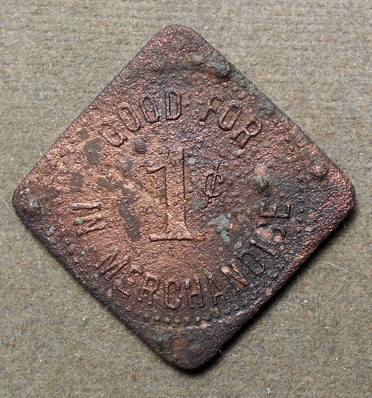 Hurdsfield, N.D., C.G. Henninger Good For 1c In Merchandise. Brass ...
