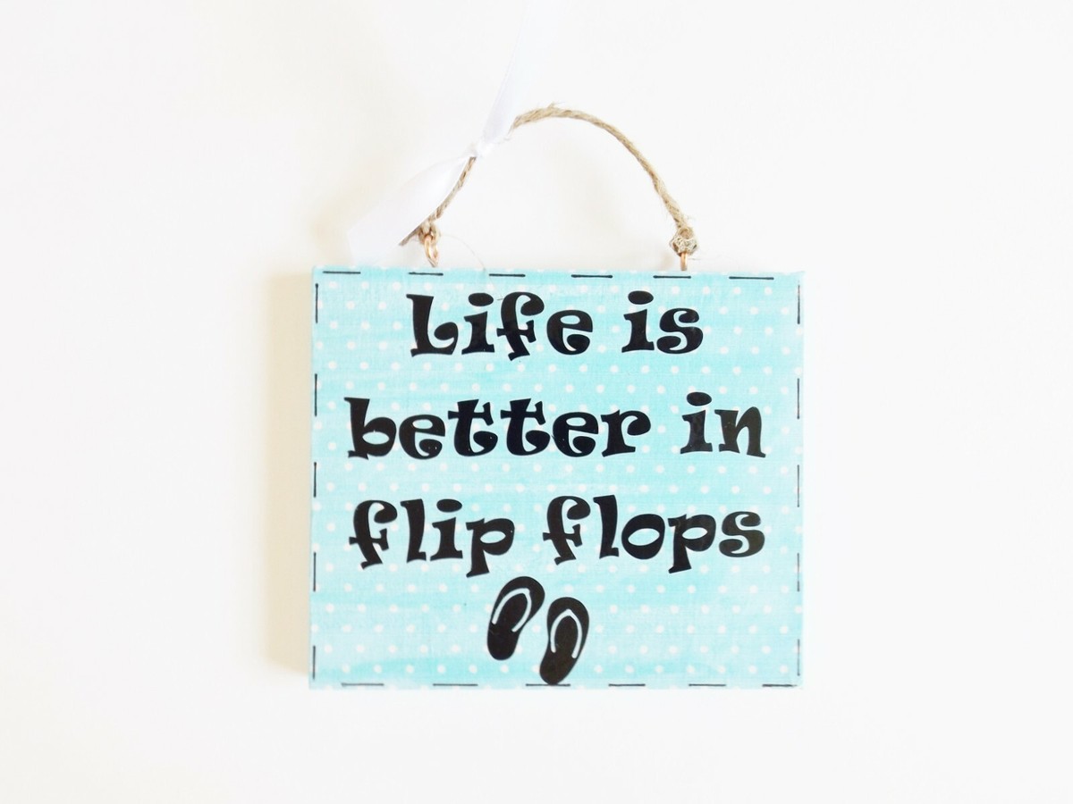 Flip Flop Quote Life Is Better Flip Flops SVG Summer Beach Vacation