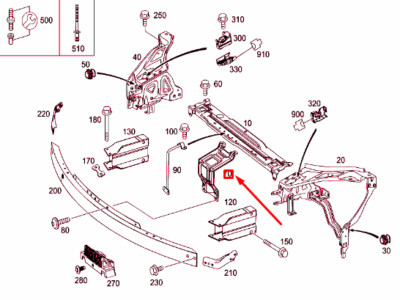 NEW MERCEDES-BENZ E-CLASS COUPE C207 HOOD LATCH SUPPORT A2076200985 OEM ...