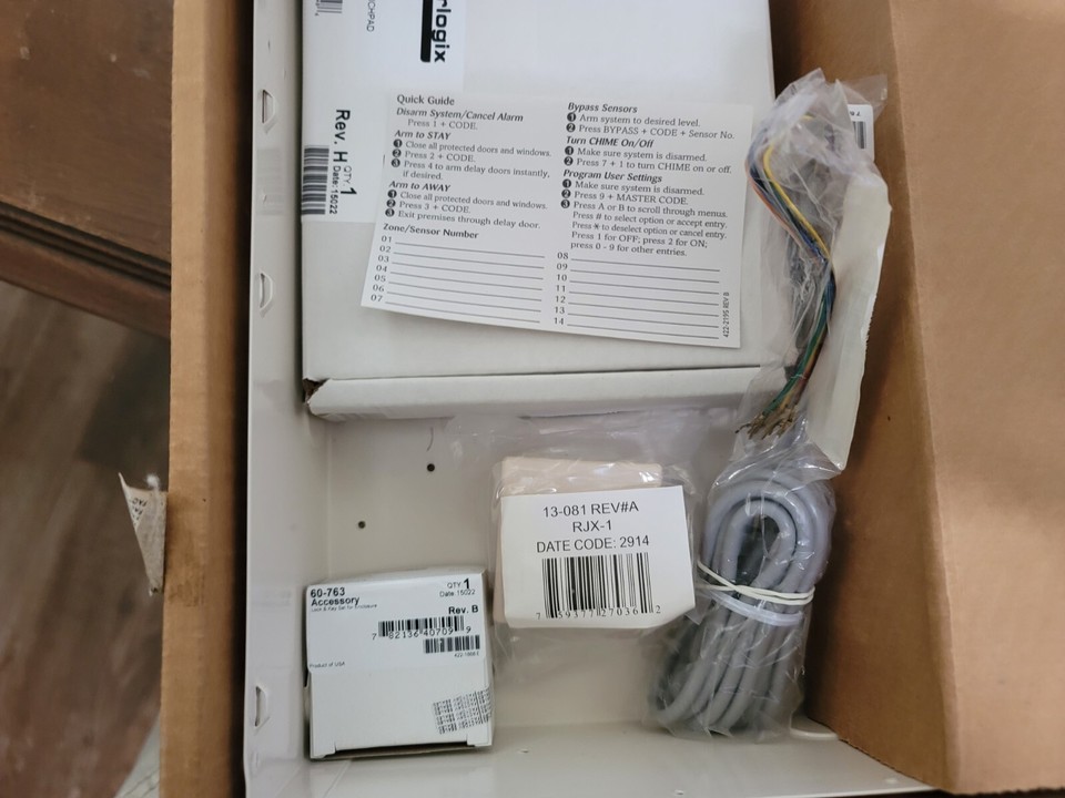 Interlogix 600-1021-95R Concord 4 Control Panel Kit ATP-1000 / 60-983 ...