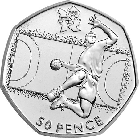 UK Rare London Olympic 2012 50p Sports Coin Circulated Fifty Pences ...