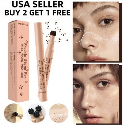 Faux Freckle Pen Stamp Waterproof 4 Colors Natural Soft Dot Sunkissed ...
