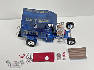 Vintage Monogram Paddy Wagon Police Hot Rod Partially Built Model Kit ...