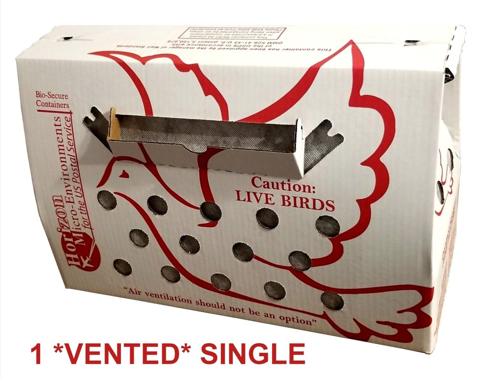 Horizon *Vented* Singles Shipper for Live Birds - USPS Approved ...