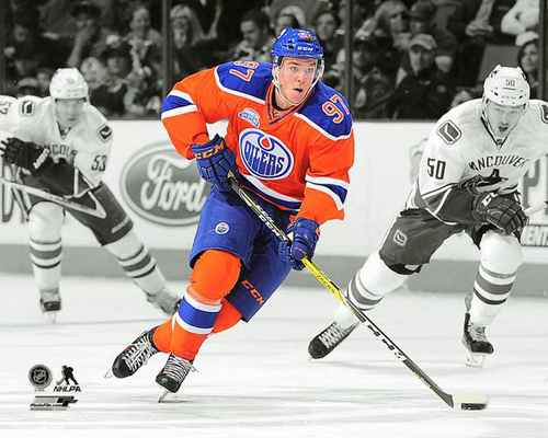Connor McDavid SPOTLIGHT ACTION Edmonton Oilers NHL Hockey Premium ...