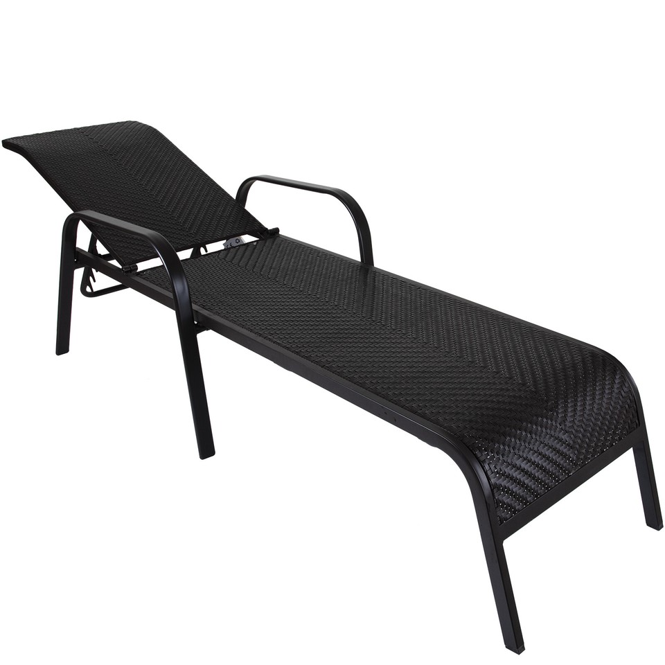 RECLINING SUNLOUNGER ZERO GRAVITY ROCKER FOLDING CHAIR SUN BED SUN ...