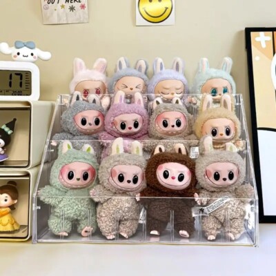 Large 3 Layers Capacity Display Shelf For Labubu Dolls Handmade Blind ...