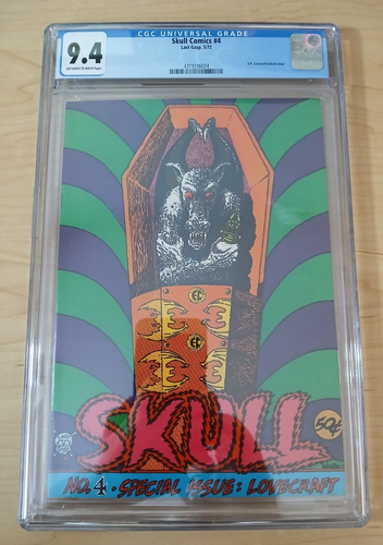 Skull Comics #4 - CGC 9.4 (1972, Last Gasp) 1st Cthulhu, Lovecraft ...