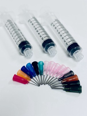 3pcs 10ml Syringes & 15pcs Mix Blunt Tip Needles Glue, Ink, Dispensing ...