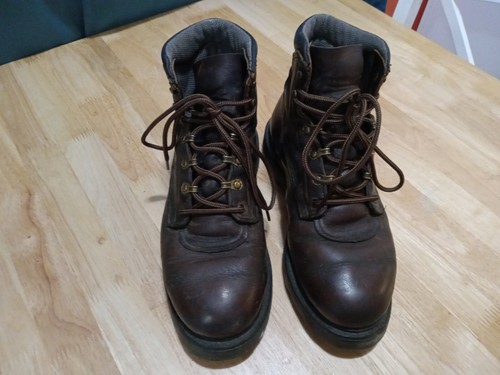 Red Wing 963 boots Sz 8 D - Electrical Hazard EH brown work made in USA ...