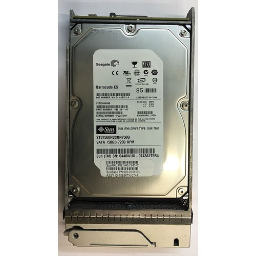 540-7245-01 - Sun 750GB 7200 RPM SATA 3.5 " HDD W/Plateau pour Sun 6140 ...