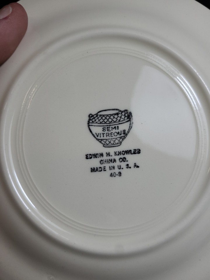 52 Piece Edwin M. Knowles China Co. 1940's Floral Pattern | eBay