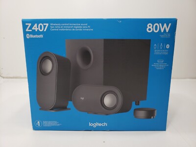 Logitech - Z407 Bluetooth Computer Speaker System with Wireless Control ...