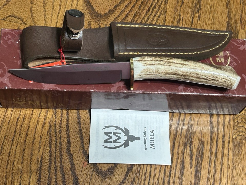Cuchillo Deportivo Muela Fury Stag Handle Made Spain. NEW! | eBay