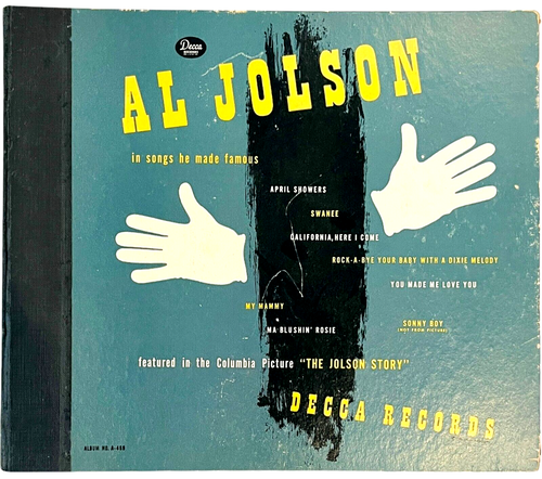Al Jolson - Decca Record Set A-469 - The Jolson Story - 4 x 10" Records ...