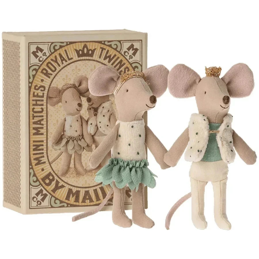 Maileg - Royal Twins Little Brother and Sister Mice in Matchbox | eBay