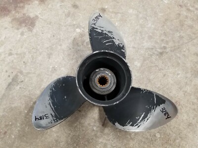 13 3/8" X 17P OMC STAINLESS PROPELLER, 389948, EVINRUDE JOHNSON 13 ...