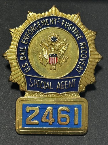 U.S. BAIL ENFORCEMENT FUGITIVE RECOVERY SPECIAL AGENT Polic OLD TYPE ...