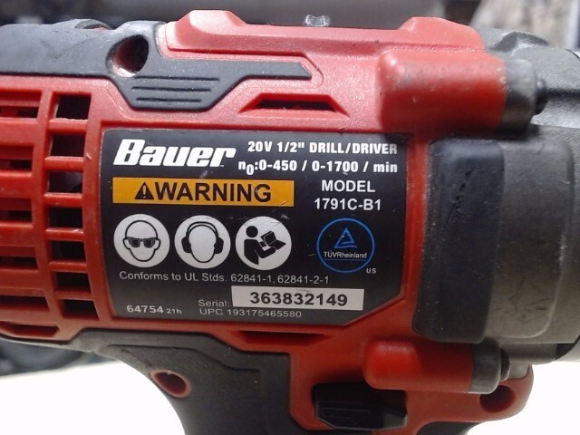 BAUER TOOLS 1791C-B1 (FC3003679) | eBay