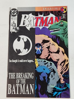 Batman 497 DIRECT DC Comics Knightfall Bane breaks Batman's back Key ...