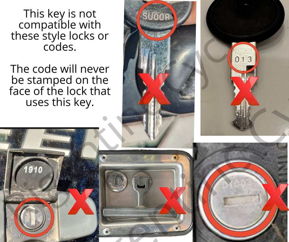 A.R.E. ARE Truck Cap Keys Truck Cover Key Replacement Cut to Code 0001 ...