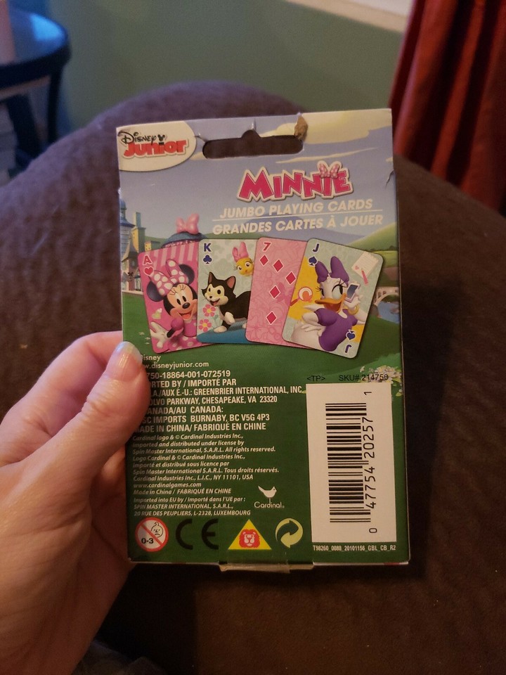 Disney Junior Minnie Mouse Playing Cards, Brand new never played | eBay