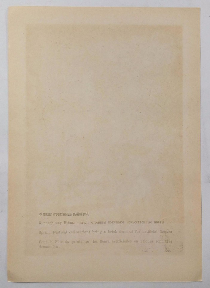 1954 PRC CHINA EMBASSY PROPAGANDA Spring Festival Photograph Plate ...