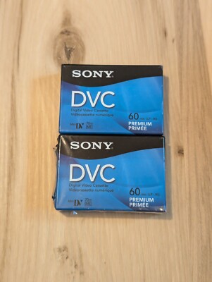 Sony DVC Mini-DV 60 X2 Premium Blank Tapes Digital Video Cassettes ...