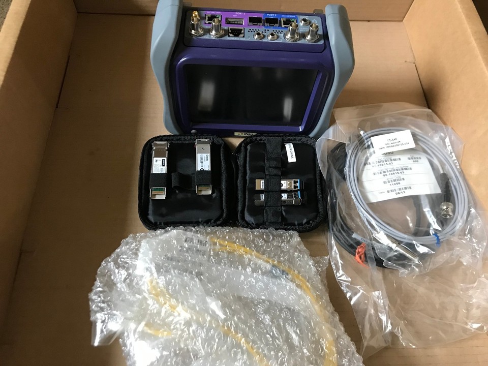 JDSU Viavi T-BERD 5800 Ethernet Fiber Optic Network MTS 10G Dual Port ...