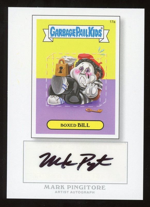 MARK PINGITORE Topps GPK Garbage Pail Kids BOXED BILL SIGNED Autograph ...