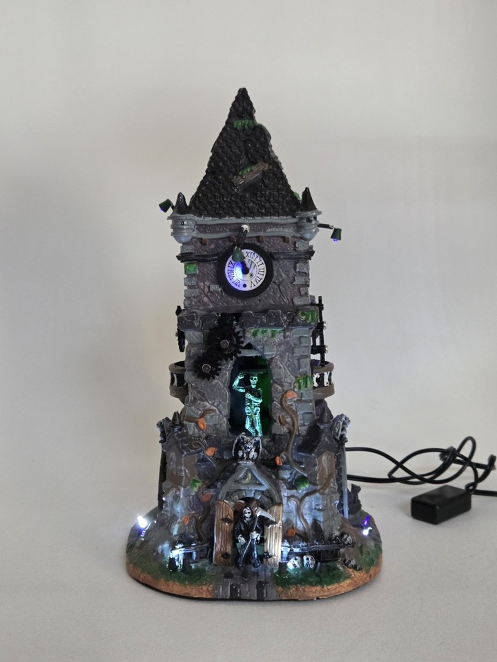 Lemax Spooky Town #35531 Haunted Clock Tower | eBay