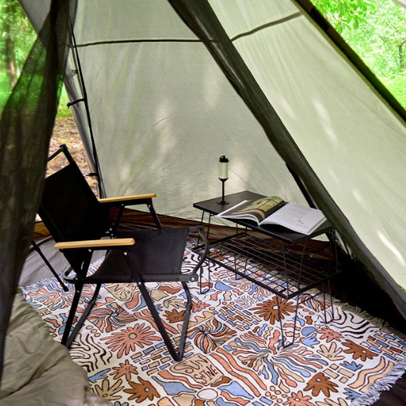 Silver Triangular Camping Tent - Lightweight, Waterproof & Spacious for ...
