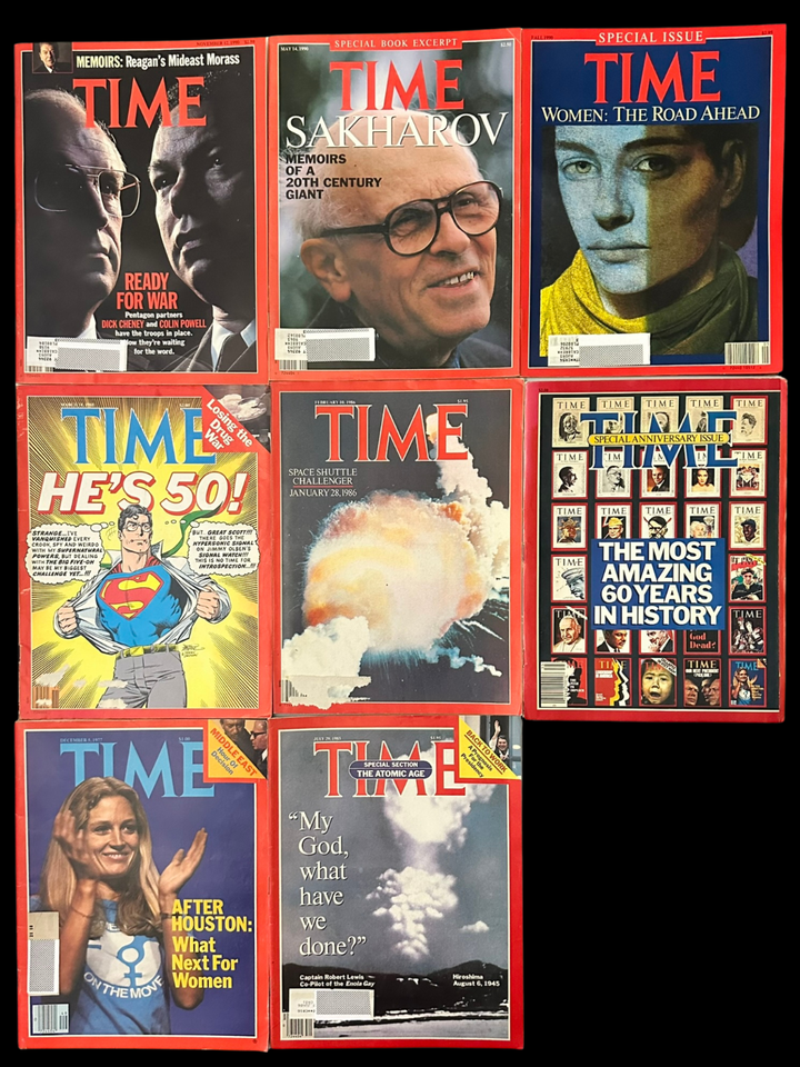 Lot (26) Vintage TIME Magazines 1977 1999 News Politics history ...