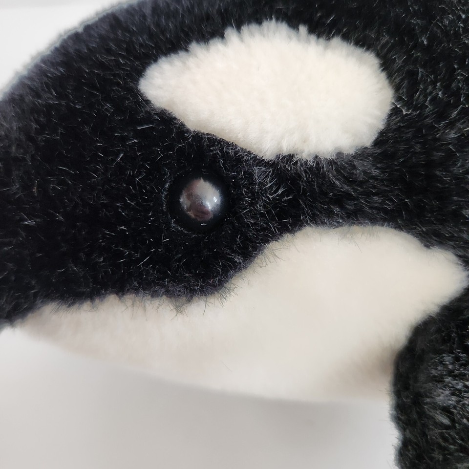 Seaworld Shamu Plush Orca Killer Whale Stuffed Animal Toy Busch Gardens ...