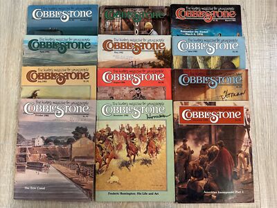 Cobblestone Magazine 1982 Jan-Dec Lot of 12 Kids Education VTG Old West ...