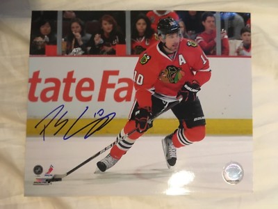 PATRICK SHARP Autographed 8x10 Action Photo Chicago Blackhawks NHL ...