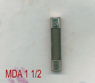 BUSS MDA FUSE 1 1/2 FUSE 1 1/2 AMP 250 VOLT CERAMIC | eBay