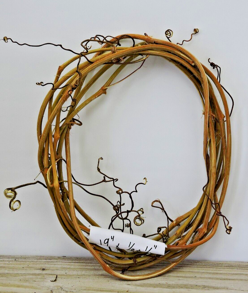 40' Grapevine Garland Wreath Base 1/8~5/16"D White Thin Rope String ...