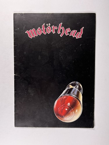 Motorhead Lemmy Programme Original Vintage Philthy Animal Bomber Tour ...