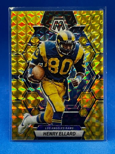 2023 Panini Mosaic Reactive Yellow Prizm #141 Henry Ellard - Los ...