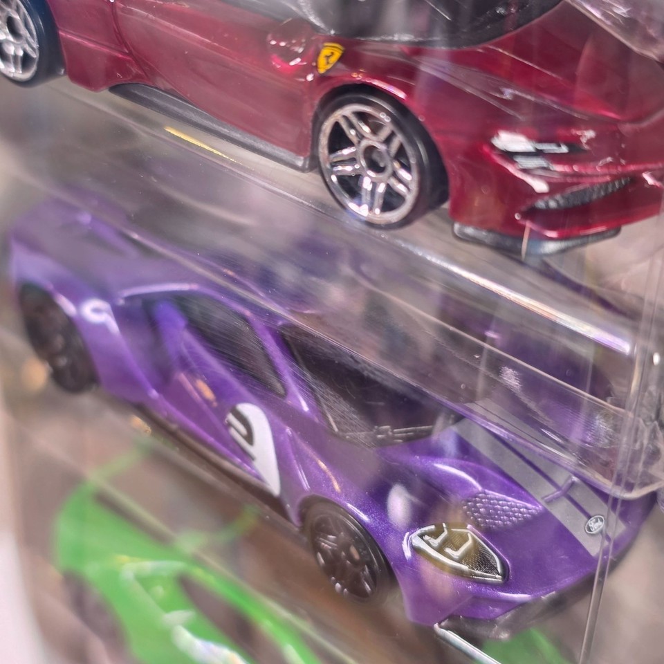 Hot Wheels Motor Show 5-Pack Ferrari Lamborghini Aston Martin Lotus MIP ...