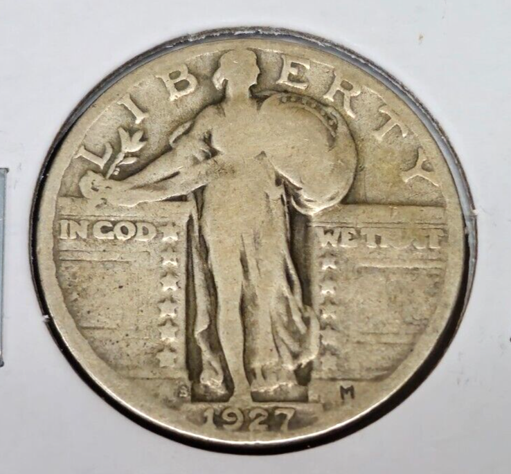 2 Coin Lot - 1927 D & S Standing Liberty Quarters - Better Grade - Full ...